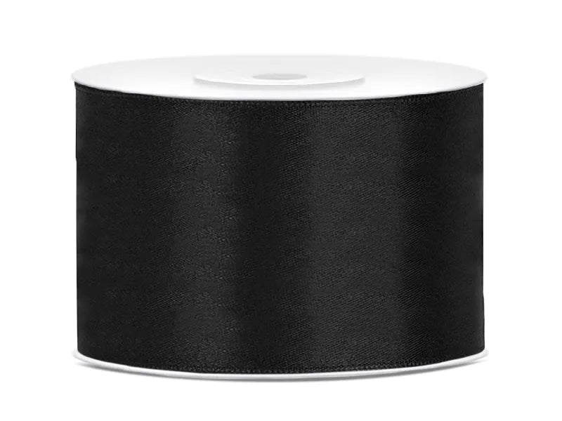 5 cm Satin ribbon - black 25 m – Decora House