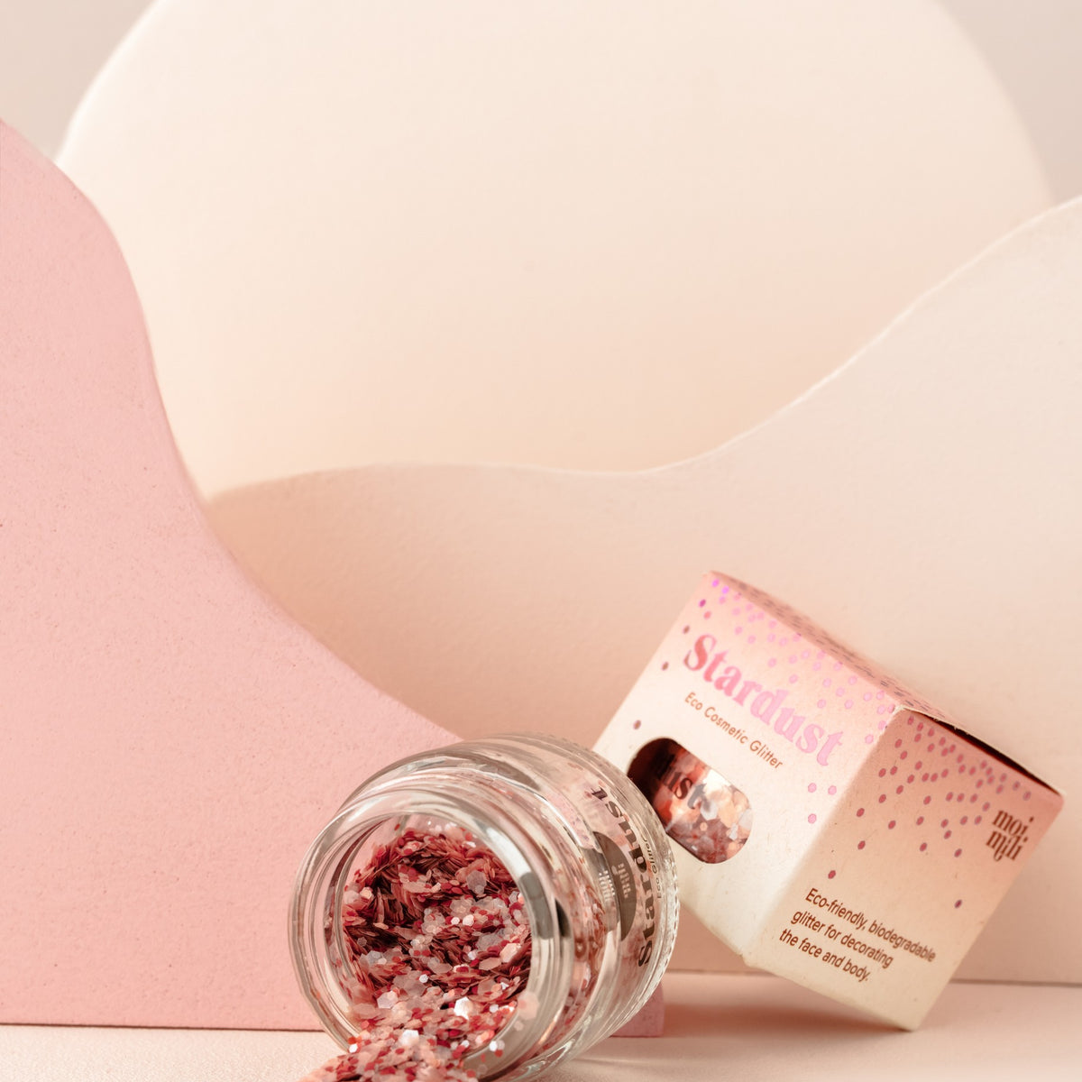 Ecoglitter Pink Star Dust – biodegradable pink glitter 8g – Decora House